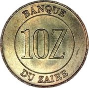 10 Zaïres 1988 Democratic Republic of the Congo › Zaire (1971-1997 ...